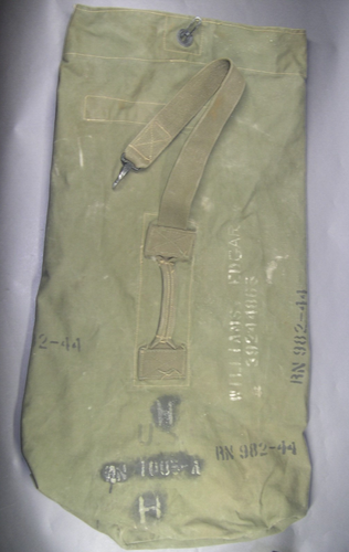 WWII U.S. Army Duffel Bag, Named & Unit (POM) marked | eBay