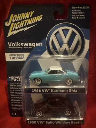 Johnny Lightning Volkswagen 1966 VW KARMANN GHIA / 1950 WINDOW BEETLE ...