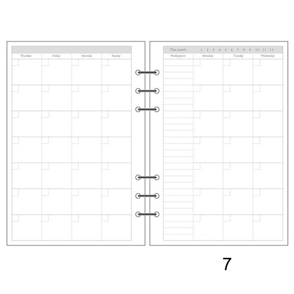 45Pcs Notebook Journal Diary Loose Leaf Filler Paper Manuscript Kraft ...