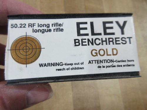 Empty Eley 22 Long rifle Benchrest Gold ammo box (3-29) (w3) | eBay