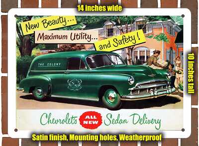 Metal Sign - 1949 Chevrolet Sedan Delivery Vintage Ad 01 | eBay