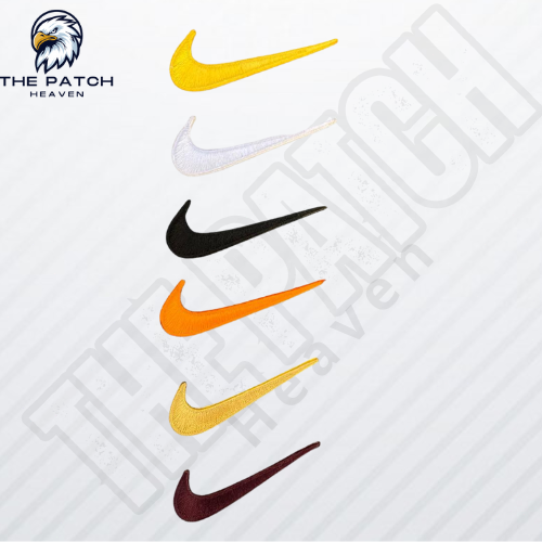 SWOOSH 2.5" Inches Embroidered Iron On Patch Multiple Variations For ...