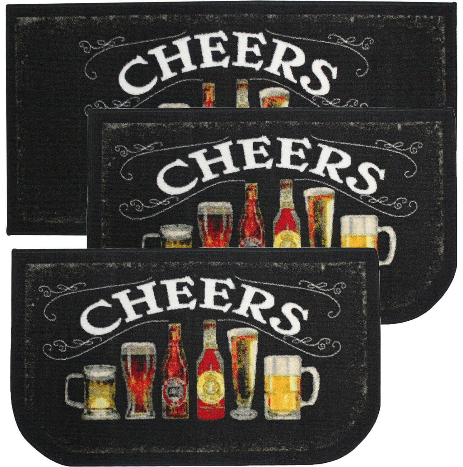 Kitchen Rugs Floor Mats Carpet Decor Food Rooster Fun Prints 18x30 ...