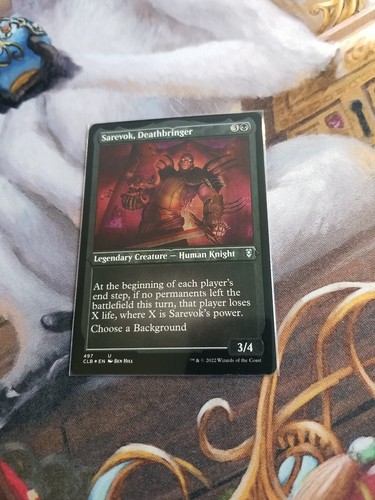 Sarevok, Deathbringer Foil Etched MTG Commander Legends: BFBG - Pack ...