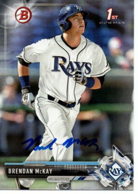 Brendan McKay Tampa Bay Rays 2017 Bowman Rookie Signed Card | eBay