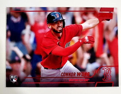 2022 Topps Stadium Club Connor Wong #155 Red Foil Parallel Rookie Card ...