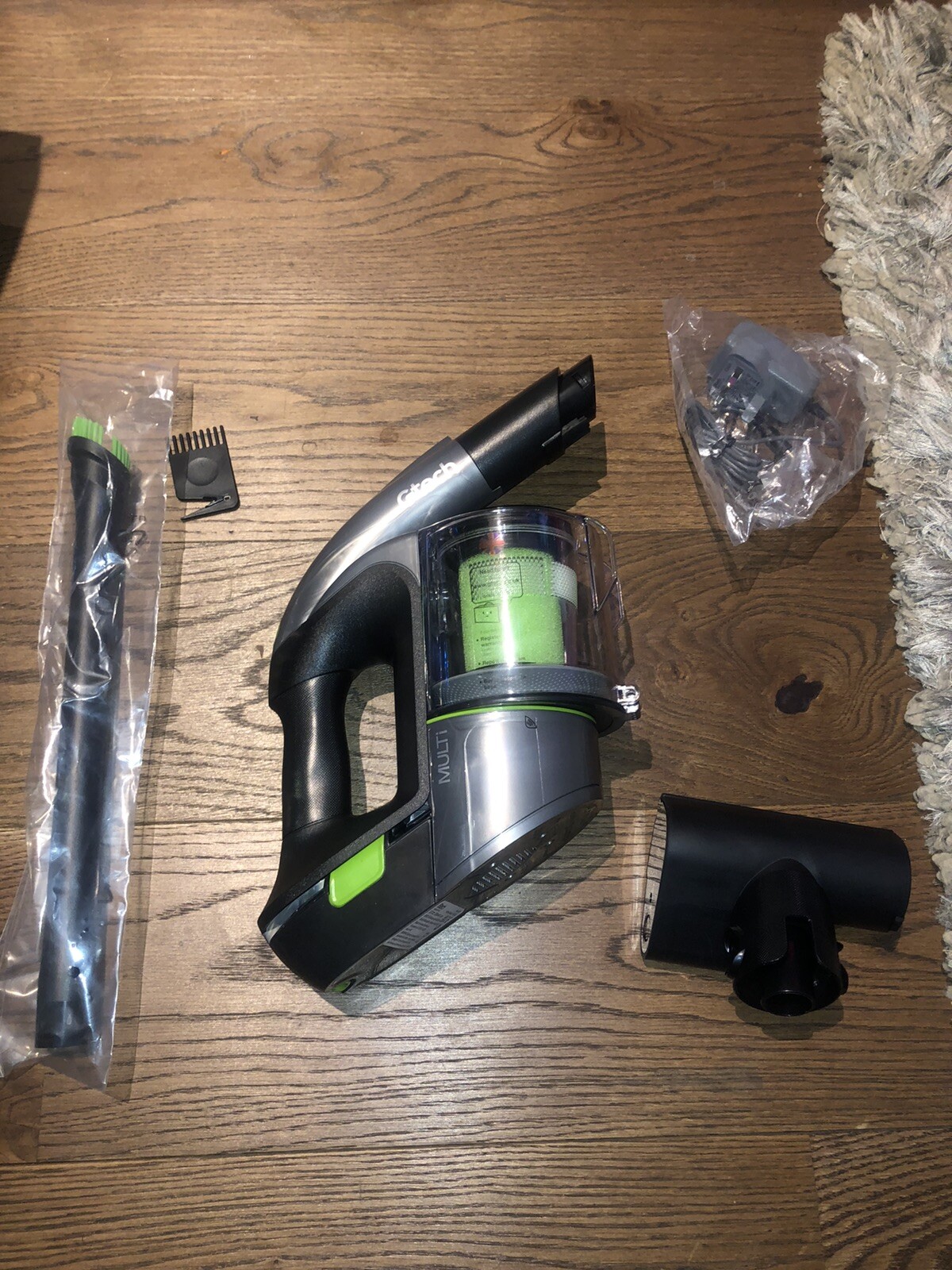 Gtech Multi MK-2 Handheld Cordless Vacuum Cleaner - Grey/Green for sale ...
