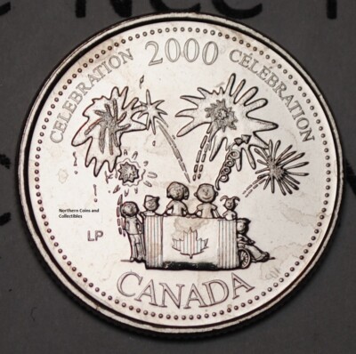 Canada 2000 July Celebration 25 cents UNC Millenium Series Canadian ...