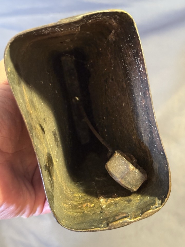 LARGE Antique Country Primitive Cow Bell w/ Leather Collar | eBay