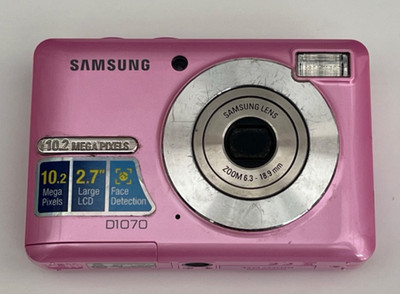 Samsung D1070 Digital Camera - 10.2MP - 6.3-18.9mm Zoom - Pink | eBay UK