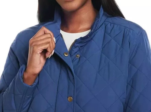 WP Weatherproof Women's Long Quilted Jacket Dark Blue | eBay