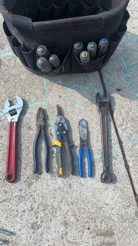 Klein Tools Lineman Bucket Bag Tool Storage Organizer Tote With Klein ...