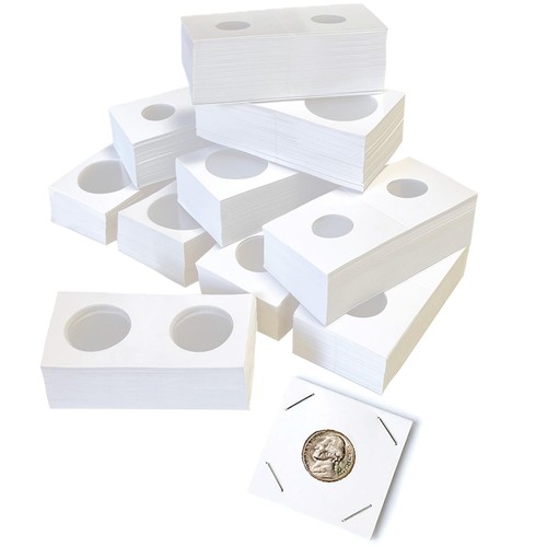 400PCS Cardboard Coin Holder Flips 2x2 Coin Flip Cardboard Coin Holder ...