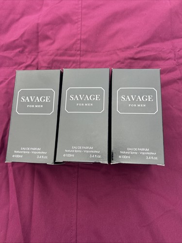 3x Savage For Men’s Perfume Eau De Parfum Spray 100ml Aftershave Gift ...