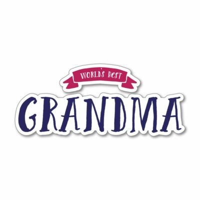 Grandma Sticker Decal Happy Laptop Funny Joke Bumper Stupid | eBay