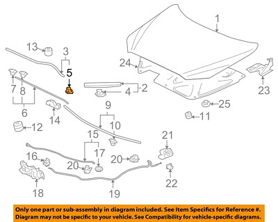 MITSUBISHI OEM 08-17 Lancer REAR-Door Weather Strip Clip 5902A041 | eBay