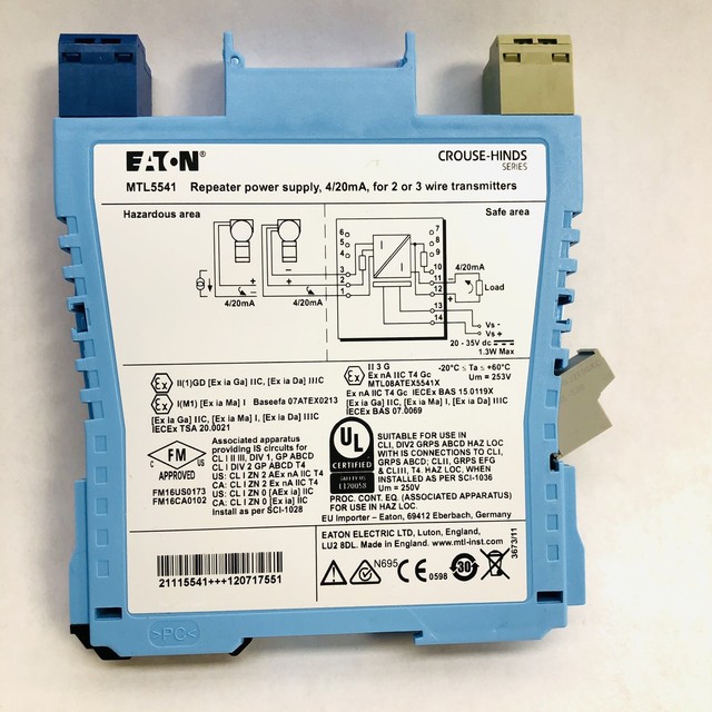 Eaton MTL5541 Repeater Power Supply 4/20ma for sale online | eBay