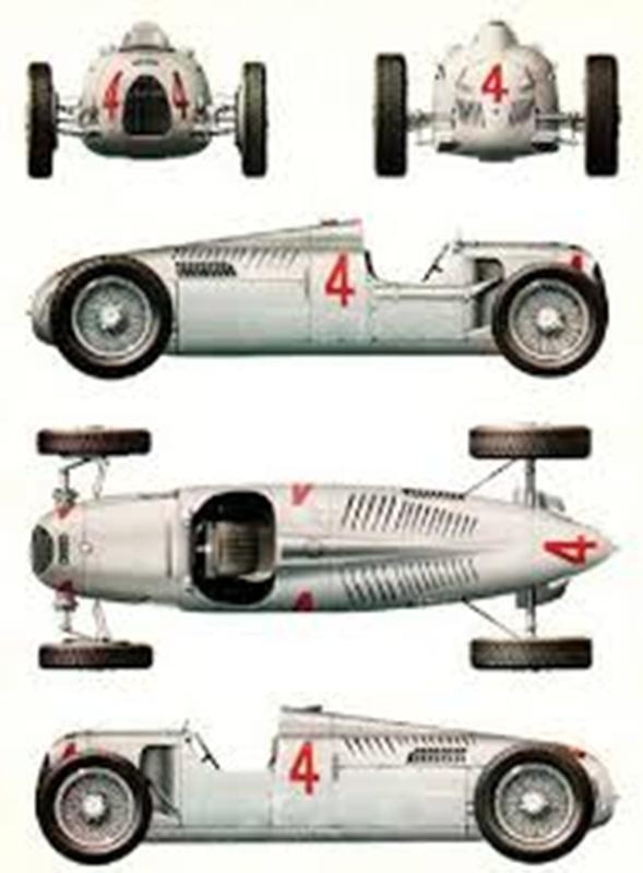 AUTO UNION Formula 1 from the early days 1/43rd Scale Slot Car Decals ...