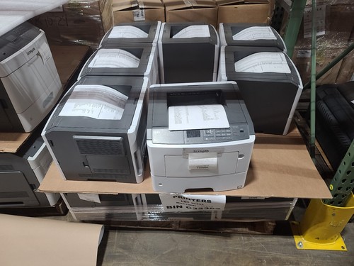 Lot of 8 Lexmark MS610dn Monochrome Laser Printers NO TONNER Freight ...