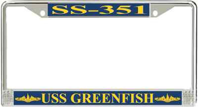 USS Greenfish SS-351 Officer License Frame - American Made - Veteran ...