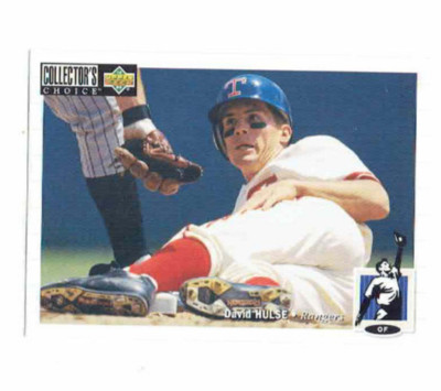 David Hulse Rangers OF #142 Upper Deck 1994 Baseball Card | eBay