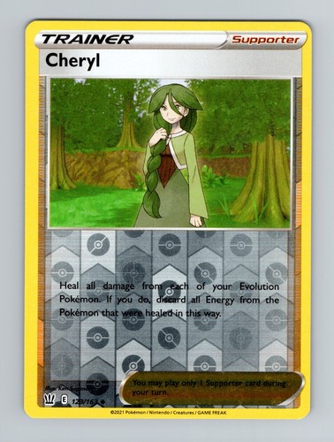 2021 Cheryl 123/163 Trainer Reverse Holo Uncommon Pokemon TCG Battle ...