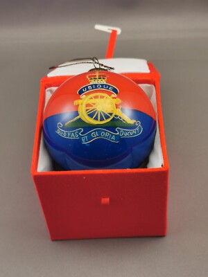 Exquisite & Unique Royal Artillery (RA) Glass Commemorative Bauble ...