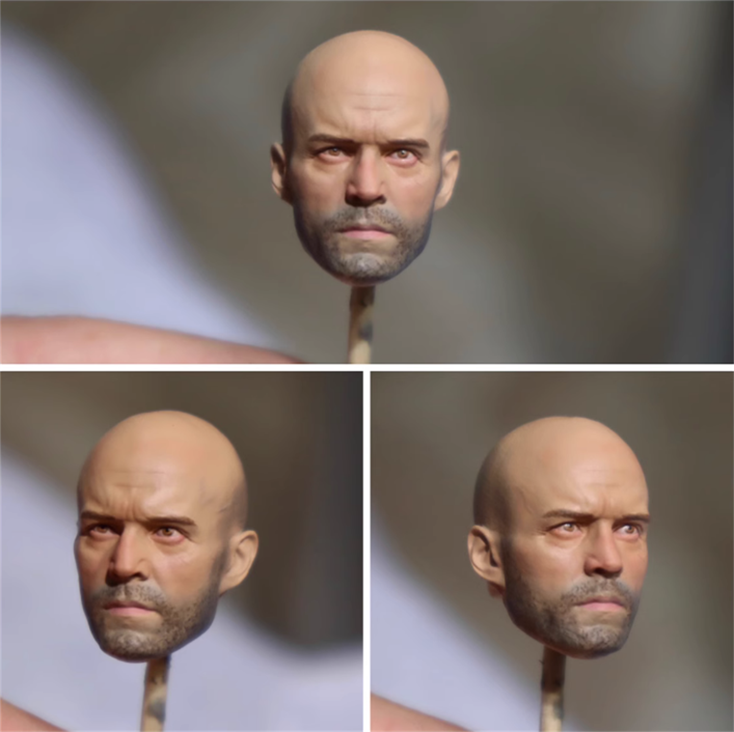 1/12 Jason Head Carved European Steel-willed Man Head Model DIY 6 ...