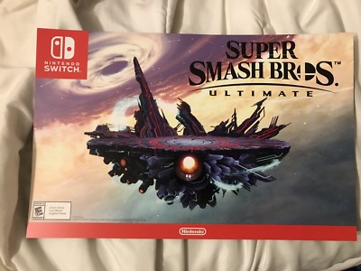 RARE Super Smash Bros Ultimate Promo Poster SSBU Nintendo Switch ...