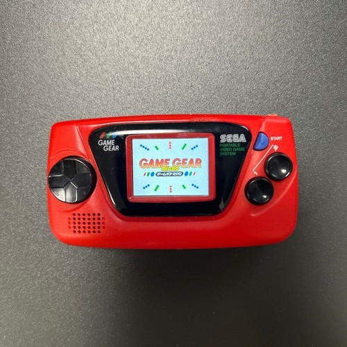 SEGA Game Gear Micro Red Handheld Console 4 Games Compact Tested | eBay