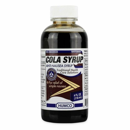Humco Cola Syrup Relief of Nausea Associated with Upset Stomach 4 Oz ...