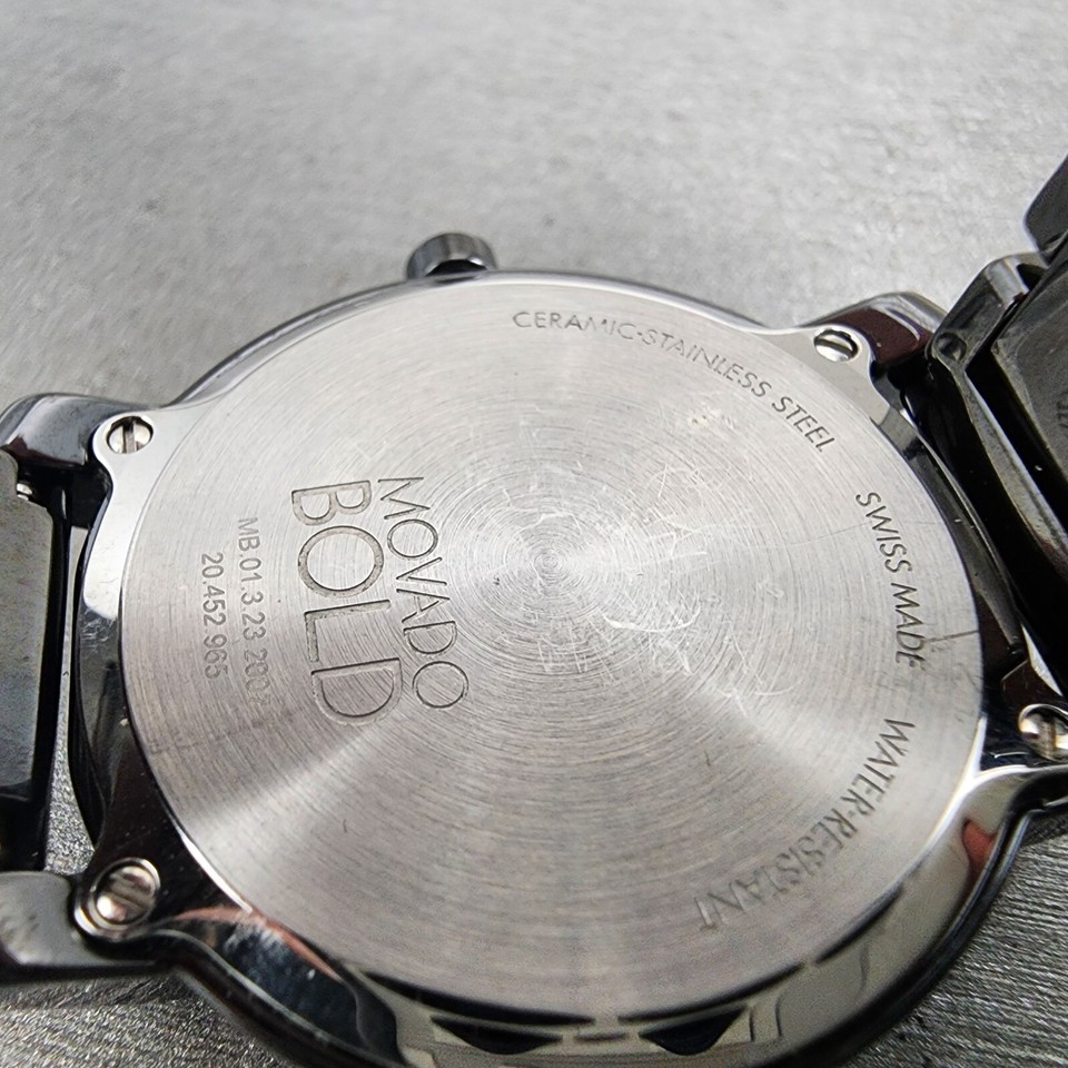 Movado Bold Evolution 2.0 Watch Women Black Dial Black Ceramic Round ...