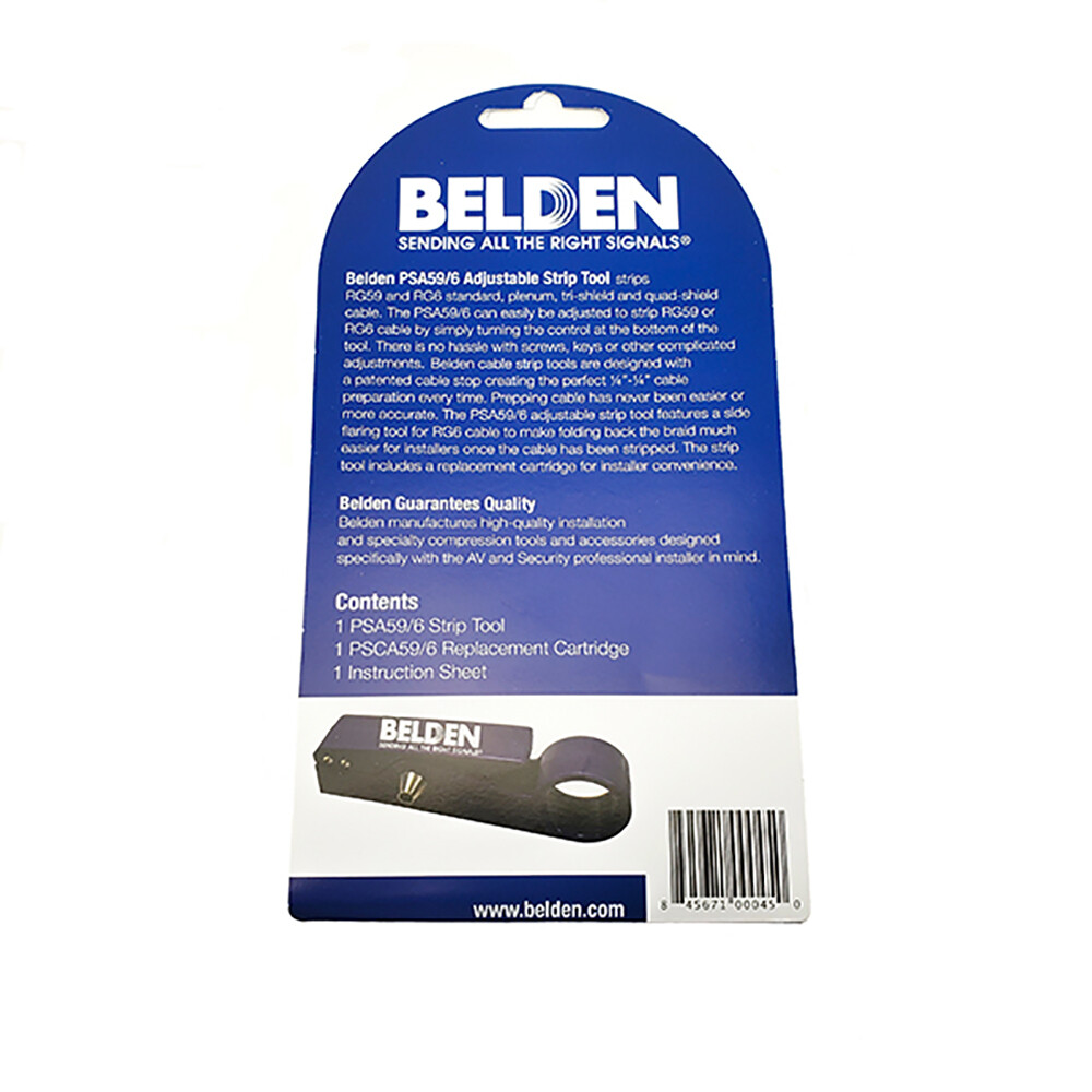 Belden PSA59/6 Adjustable Coaxial Cable Strip Tool | eBay