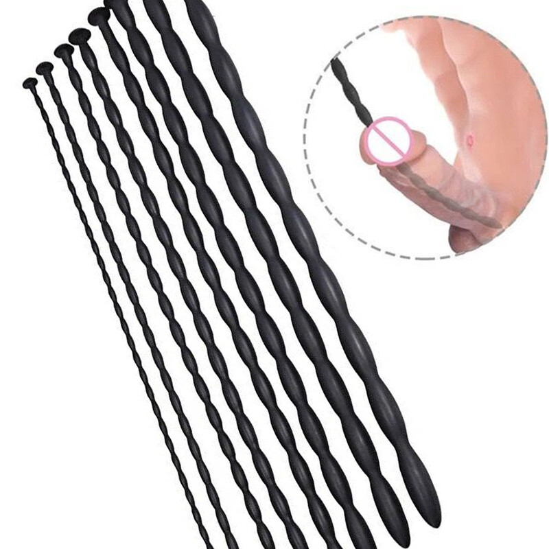 Male 8pcs Silicone Sounds Sounds Sounding Sounds Rod Inaert Insert Plug ...