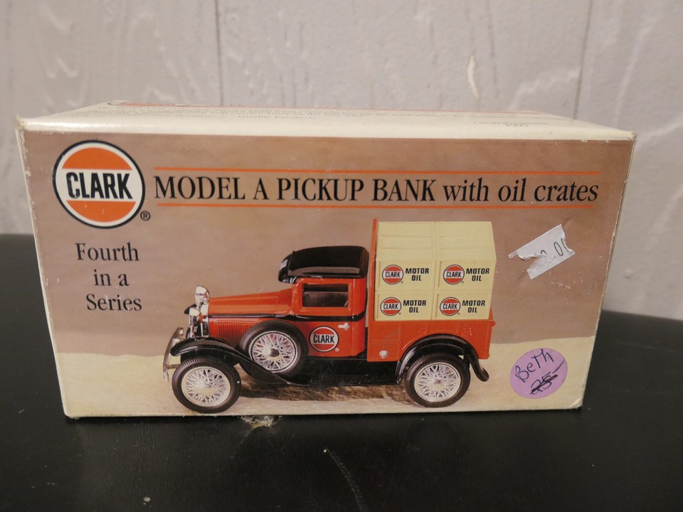 ERTL Publix 32' Ford Delivery Van Delivery Bank & Clark Model A Car ...