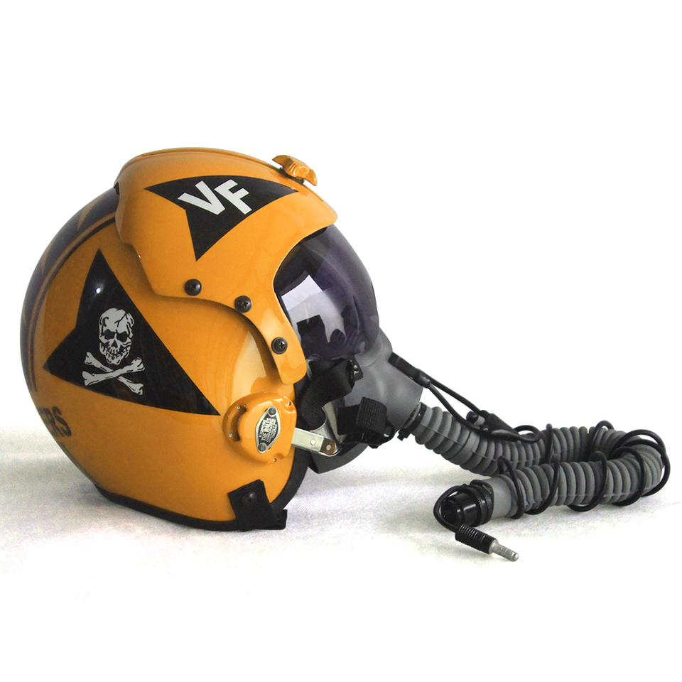 HGU-33 Jolly Rogers V.2 Flight Helmet Movie Prop Pilot & MBU-12 Oxygen ...
