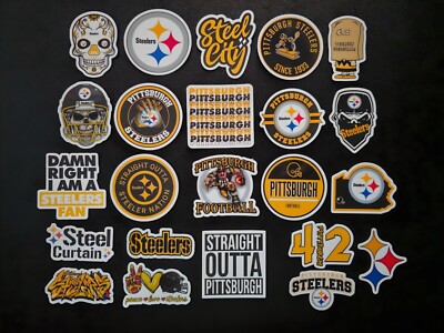 Football Vinyl Decal Stickers Steeler Nation Steel Curtain Pittsburgh ...
