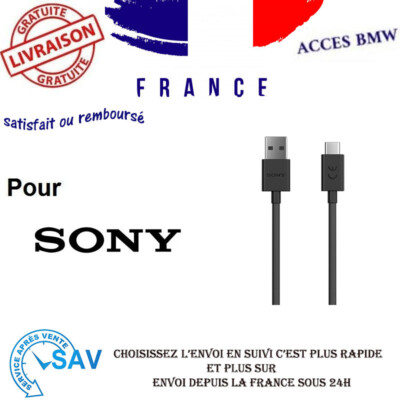 Original Data Cable Sony UCB20 USB type C pour Xperia X, XA, M5, Z5 ...