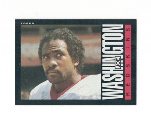 1985 Topps Football Joe Washington Card # 191 ~ Washington Redskins ...