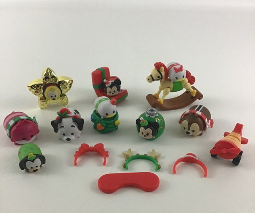 Disney Mickey & Friends Tsum Tsums Mini Stackable Figures Christmas ...