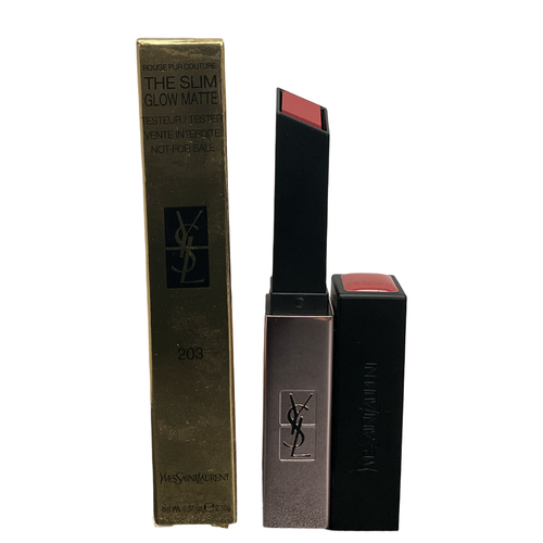 YSL Rouge Pur Couture The Slim Glow Matte Lipstick *203 Restricted Pink ...