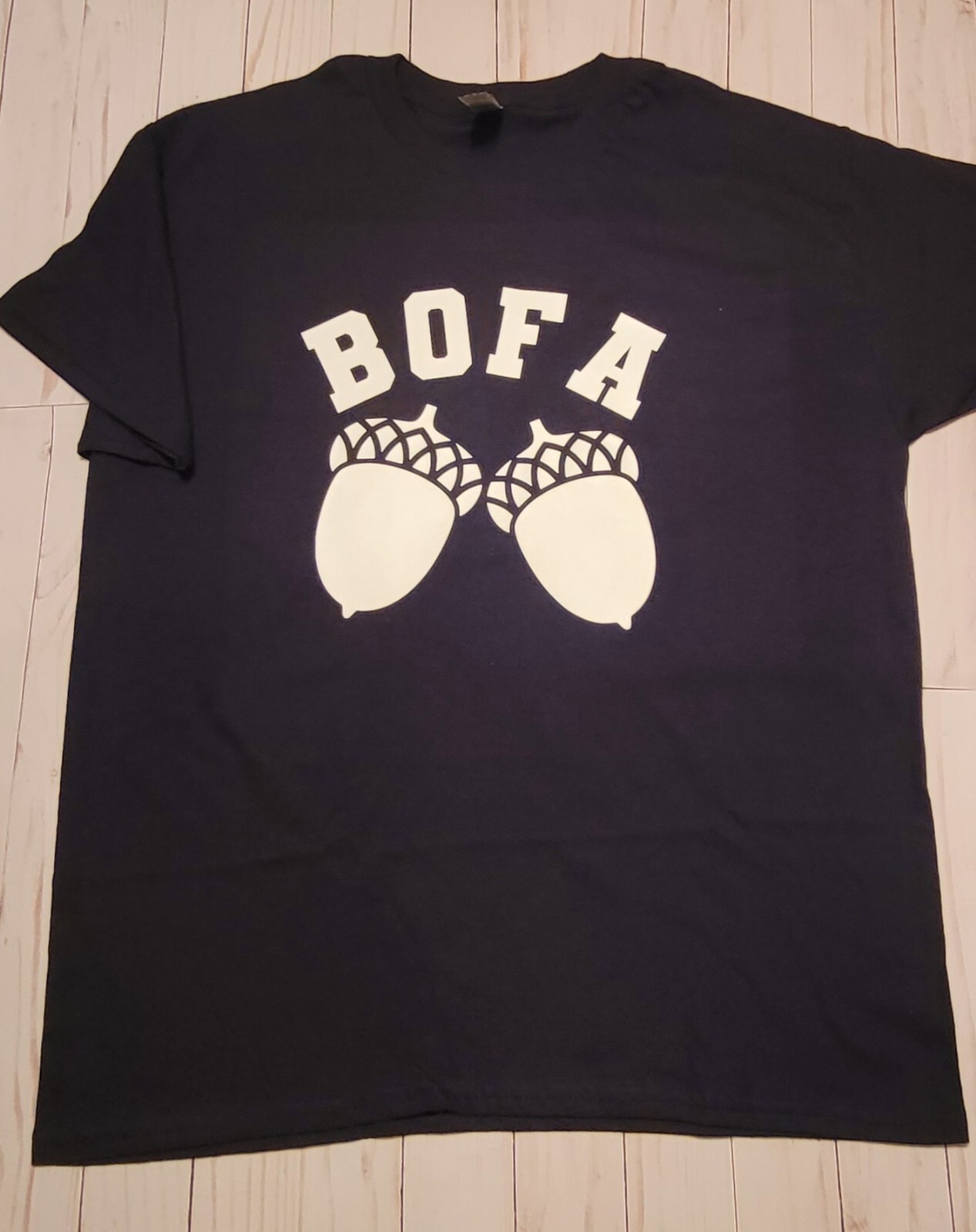 BOFA, with nuts black Medium shirt, white vinyl lettering (deez nutz) | eBay