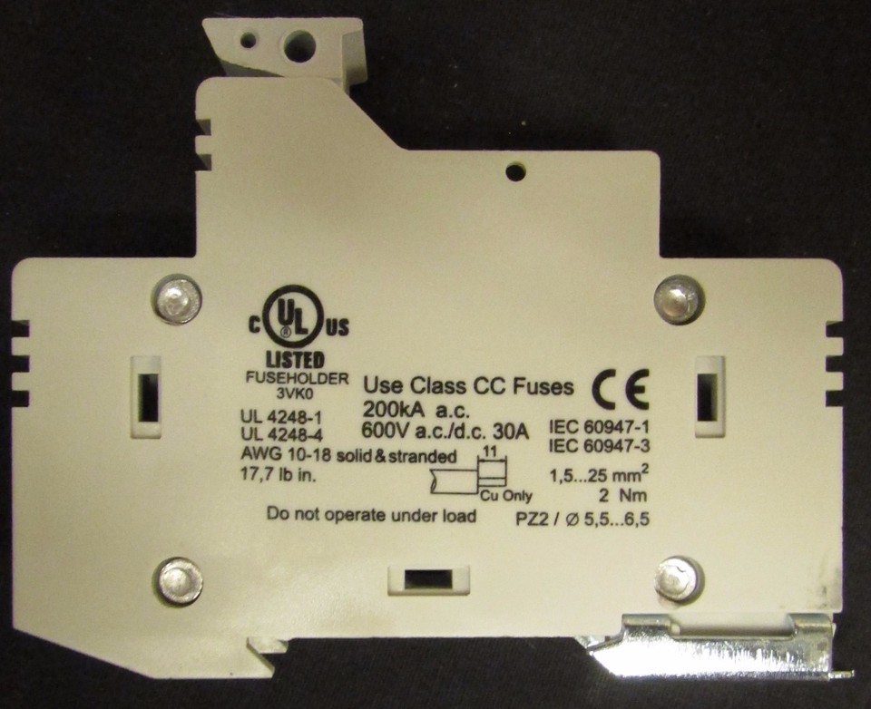 EATON CUTLER HAMMER C383FHCC 30 Amp VLC CC Modular CC Fuse Holder | eBay