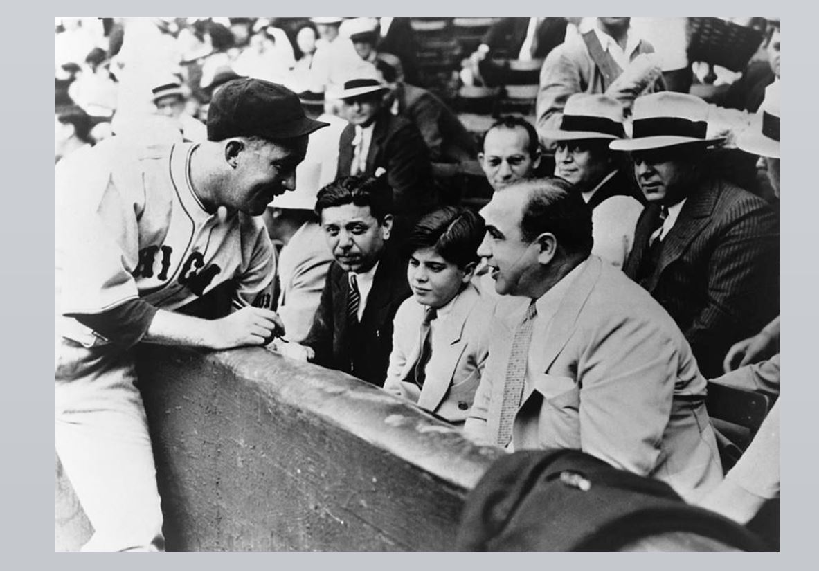 Al Capone With A Baseball Bat