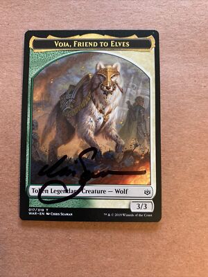 MTG Magic Voja, Friend To Elves Signed Artist Proof Token x1 WAR Chris ...