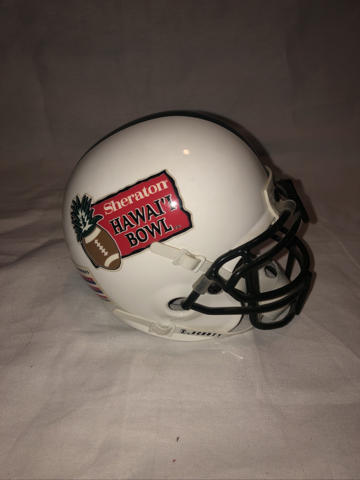 University Of Hawaii Mini Football Helmet Miniature Sheraton Bowl Game ...