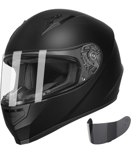 GLX GX11 Lightweight Full Face Motorcycle Street Bike Helmet w/ 2 ...