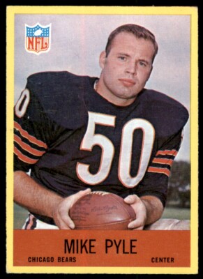 1967 Philadelphia Football Mike Pyle (A) Chicago Bears #34 | eBay