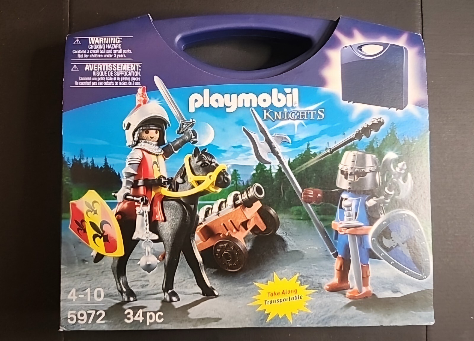 Playmobil Knights 5972 W/ Carrying Case-NEW Sealed