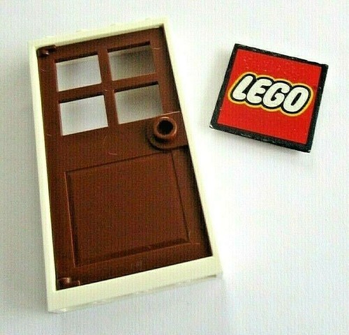 LEGO DOORS in FRAMES 1x4x6 with 4 Panes and Stud Handle - Choose ...
